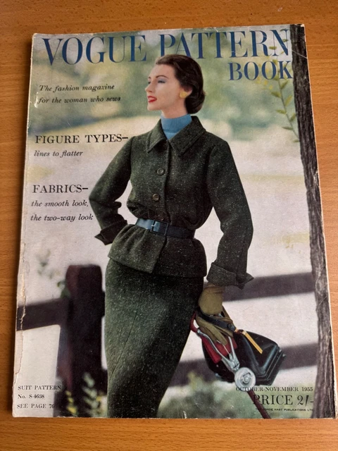 VOGUE PATTERN BOOK December January 1955 - 1956 vintage 1950s 1959's ...
