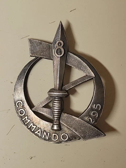 INSIGNE COMMANDO CHASSE 295 Algérie AFN 8° ZOUAVES Glaive vers Le haut EUR 39,99 - PicClick IT