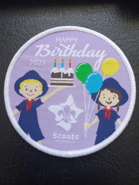 SCOUTS AUSTRALIA 2022 Happy Birthday Badge Patch $8.50 - PicClick AU