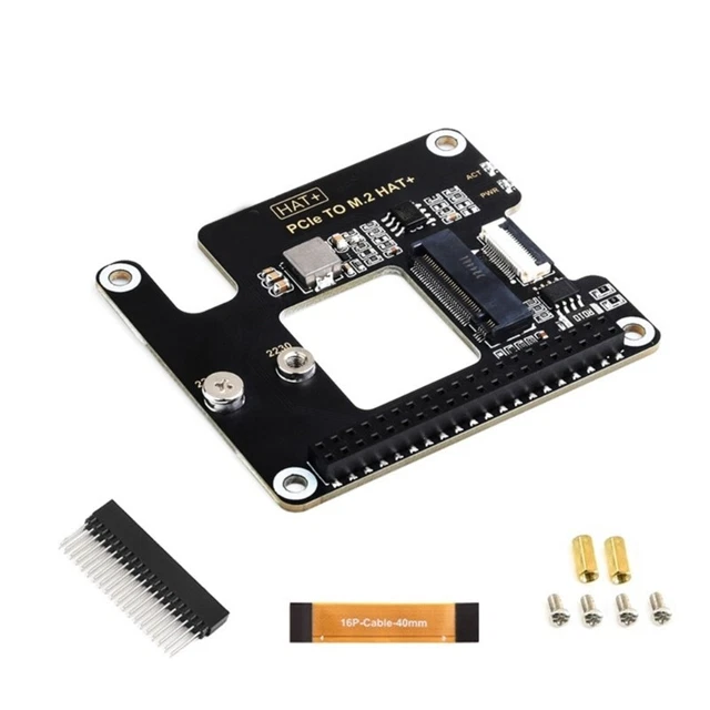 FOR RPI 5 PCIe to M.2 HAT NVME High Speed Expansion Board with 16Pin ...