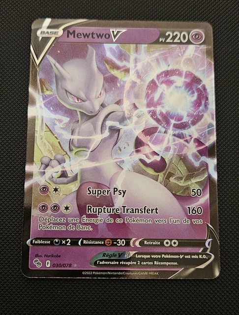 CARTE POKÉMON MEWTWO V 030/078 EB10.5 Pokémon Go FR neuve EUR 5,00 - PicClick FR