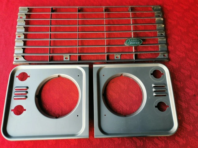 GENUINE LAND ROVER Defender Front Grill Set + Left And Right Headlight ...