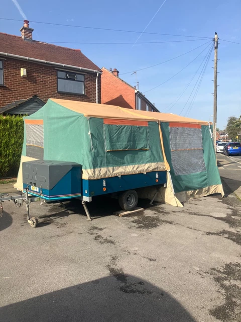 RACLET SOLENA TRAILER tent 2 berth with awning Trike towable £700.00 ...