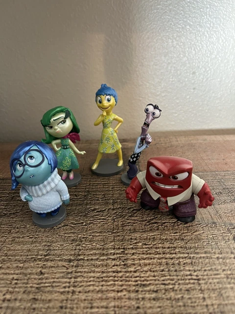 INSIDE OUT 2 Figure Play Set DISNEY PIXAR PVC TOY Joy ANGER Disgust ...
