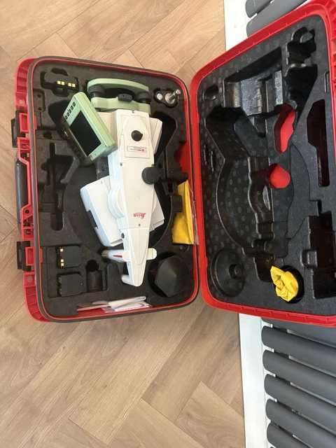 LEICA TS16 P 5" Total Station & CS20 Controller Prism calibrated ...