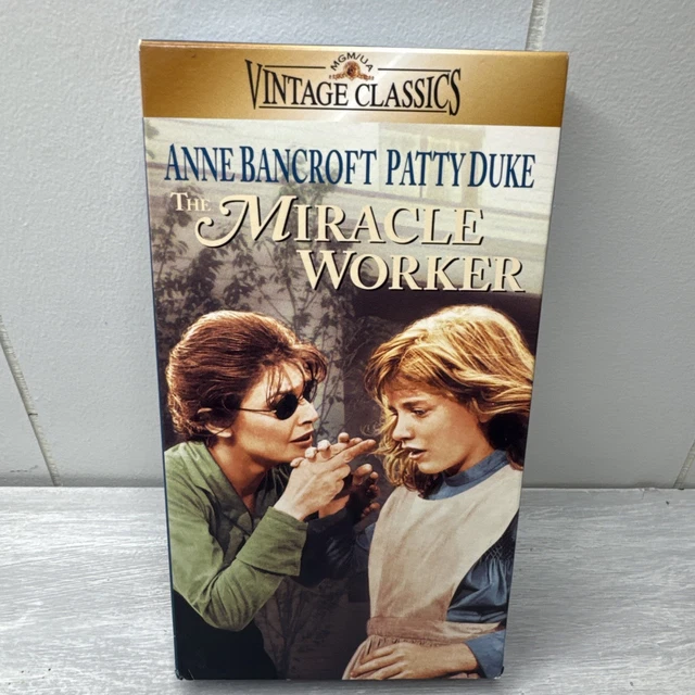 THE MIRACLE WORKER (VHS, 1962, Vintage Classics) Anne Bancroft - Patty ...