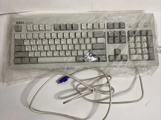 VINTAGE DELL QUIET Key SK-1000REW Computer PC Keyboard PS/2 Wired $49. ...