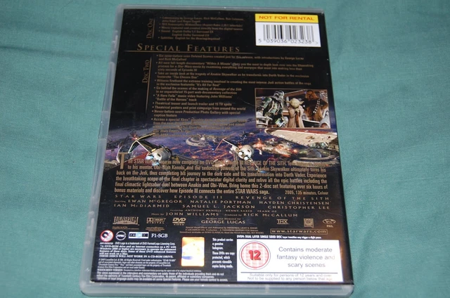 STAR WARS ~ Episode 3 ~ REVENGE OF THE SITH (DVD, 2005, 2-Disc Set, Box Set) $6.07 - PicClick CA