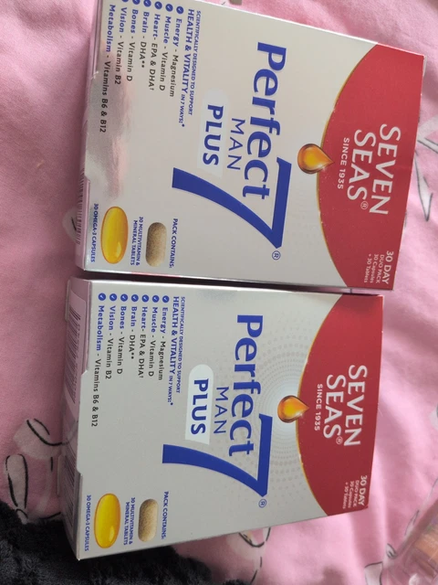 SEVEN SEAS PERFECT 7 Man Vitamins - 30 Day Duo Pack X2 £3.02 - PicClick UK