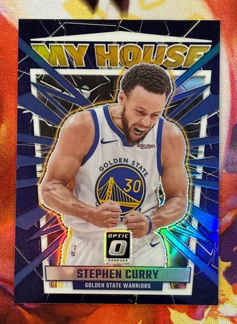 STEPHEN CURRY 2023-24 Donruss ottico My House viola Prizm Holo Warriors ...