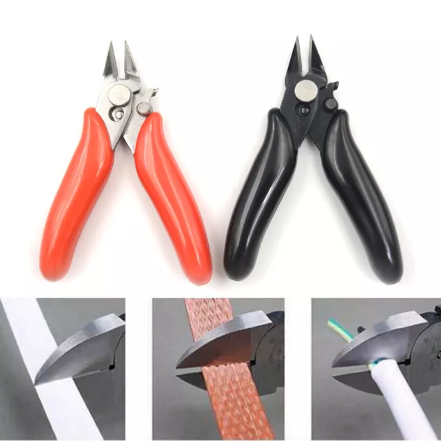 MINI DIAGONAL SIDE Cutting 3.5" Sharp Pliers Cable Wire Cutter Repair ...
