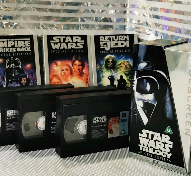 WIDESCREEN VHS SPECIAL Edition Star Wars Trilogy Special Edition Silver ...