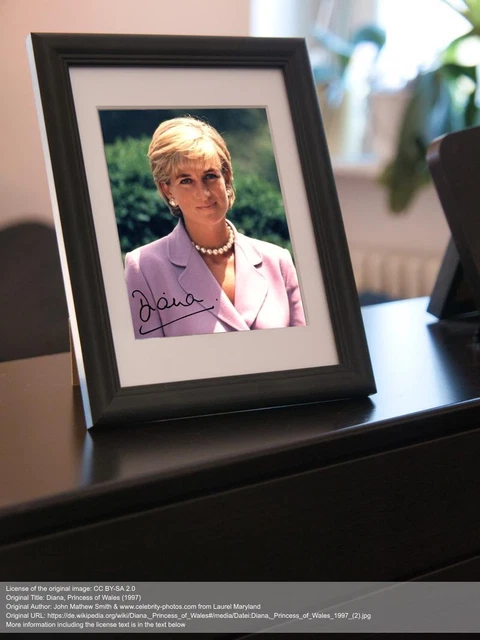 REPRO-AUTOGRAMM - PRINZESSIN Diana - Gerahmt EUR 29,99 - PicClick DE