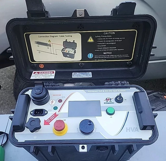HV DIAGNOSTICS HVA28TD Universal VLF & DC High Voltage Test System Set ...