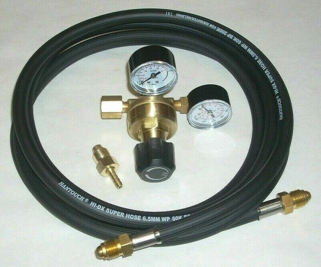 ARGON OR ARGON CO2 Mix Gas Regulator Mig Tig Welding CGA 580 w 10 ...