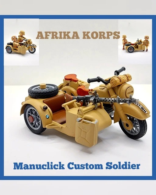 CUSTOM WW2 MOTO BMW R75 SIDECAR EJERCITO ALEMAN GUERRA MUNDIAL Replica ...