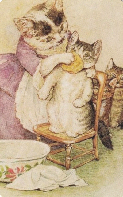 1 SWAP PLAYING card BEATRIX POTTER CAT KITTENS - blank back $2.50 ...