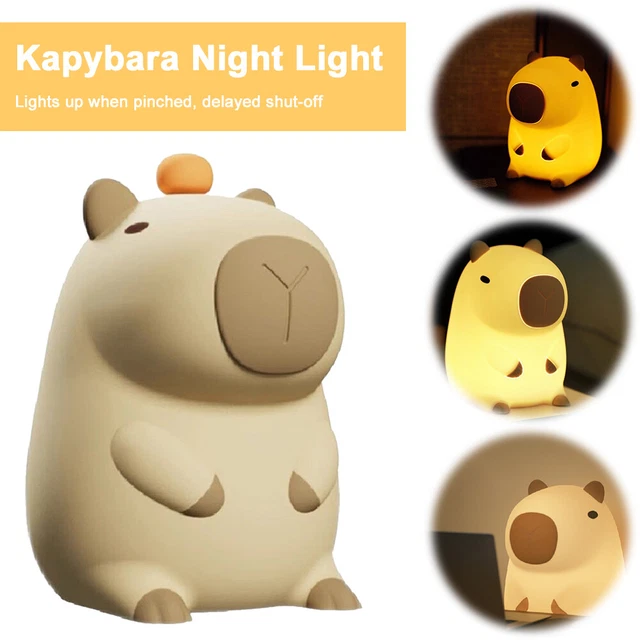 CAPYBARA NIGHT LIGHT Nursery Nightlights 2 Gear Atmosphere Light for ...