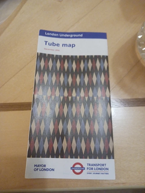 LONDON UNDERGROUND TFL Tube Map December 2016 £0.99 - PicClick UK