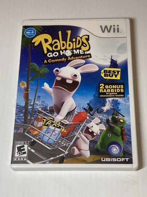 RABBIDS GO HOME Adventures Video Game Nintendo Wii 2009 £13.00 ...