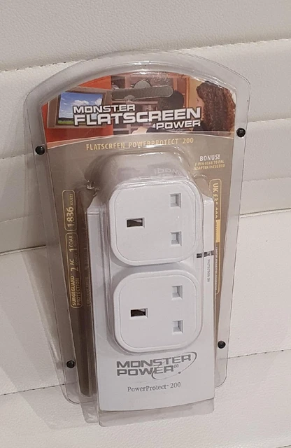 MONSTER FLAT SCREEN 200 HomeTheater Power Centre Surge Guard Protector ...