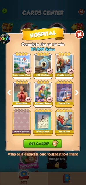 COIN MASTER CARD Set Hospital £4.35 - PicClick UK