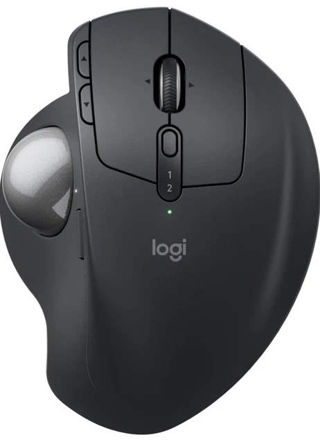 LOGITECH MX ERGO S Advanced Wireless Trackball Mouse USB-C Rechargeable ...