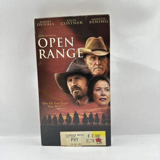 OPEN RANGE (VHS 2004) Robert Duvall, Kevin Costner, Annette Bening £3.84 - PicClick UK