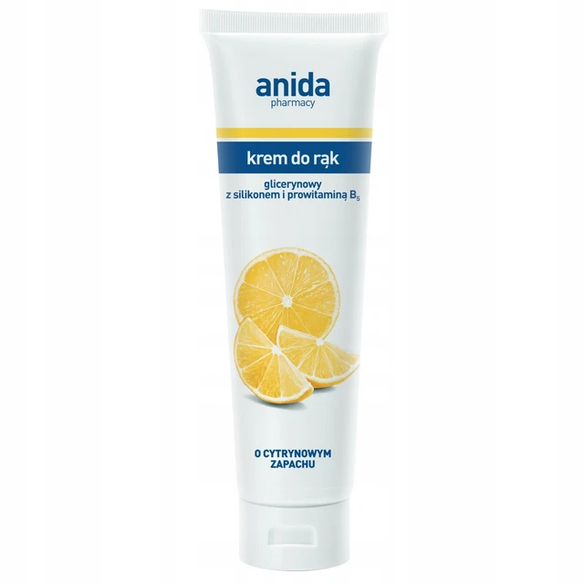 ANIDA GLYCERIN LEMON hand cream silicone provitamin B5 krem do rak BB ...