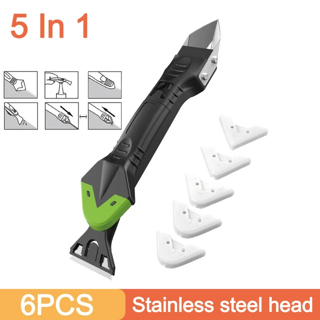 SCRAPER CORNER CAULKING Tool Glass Glue Angle Scrapers Remover Caulk ...