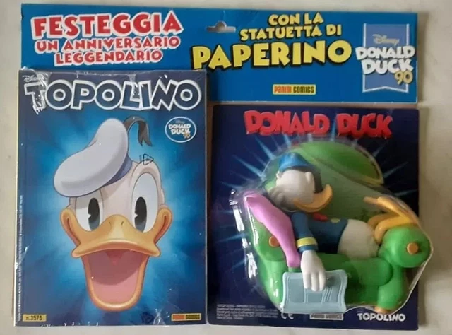 TOPOLINO 3576 EDIZIONE speciale 90 anni Paperino Donal Duck statua ...