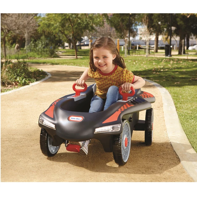 LITTLE TIKES JETT Car Racer Ride-on Pedal Car in Black and Red $161.20 ...