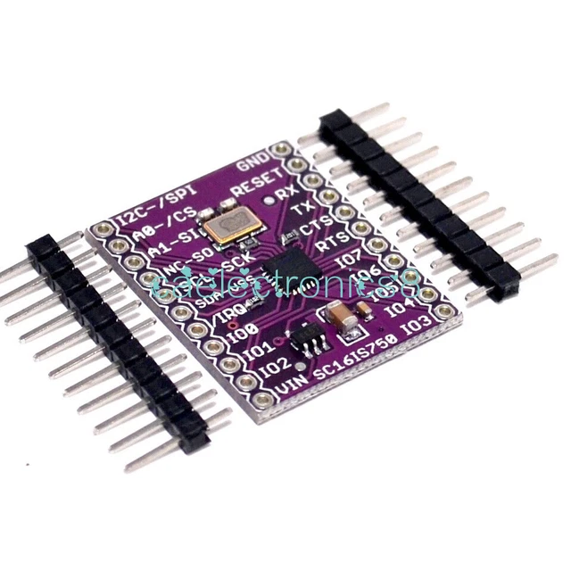 SC16IS750 SINGLE UART w/ I2C-Bus/SPI Interface For Industrial Control CA $4.29 - PicClick CA