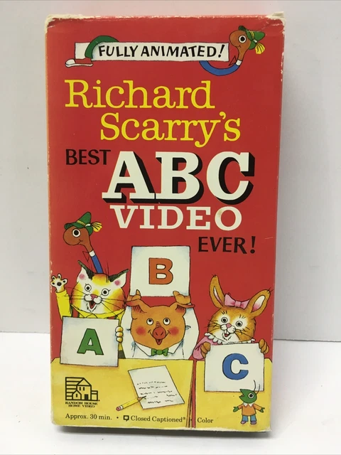 RICHARD SCARRYS MEILLEURE vidéo ABC de tous les temps - VHS famille ...