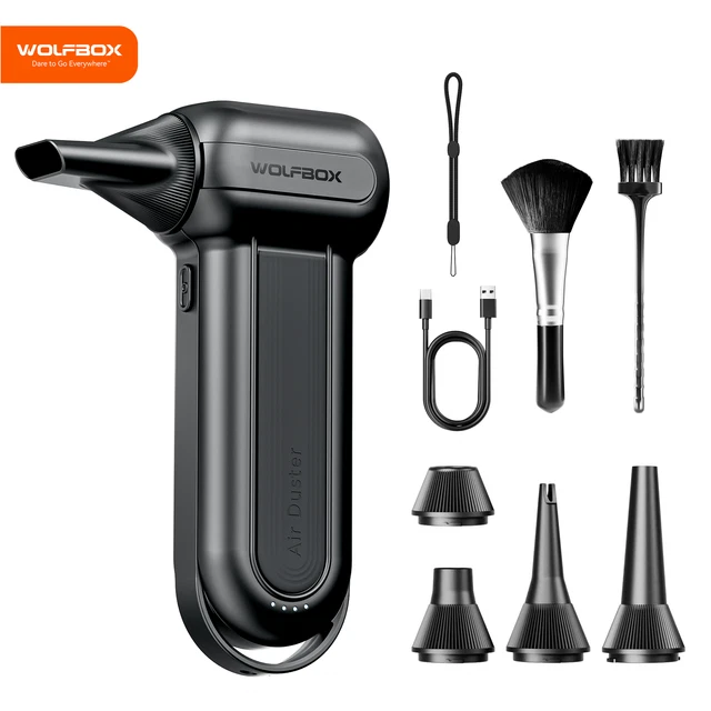 WOLFBOX COMPRESSED AIR Duster Mini Turbo Fan DF100 150000RPM 3 Speed ...