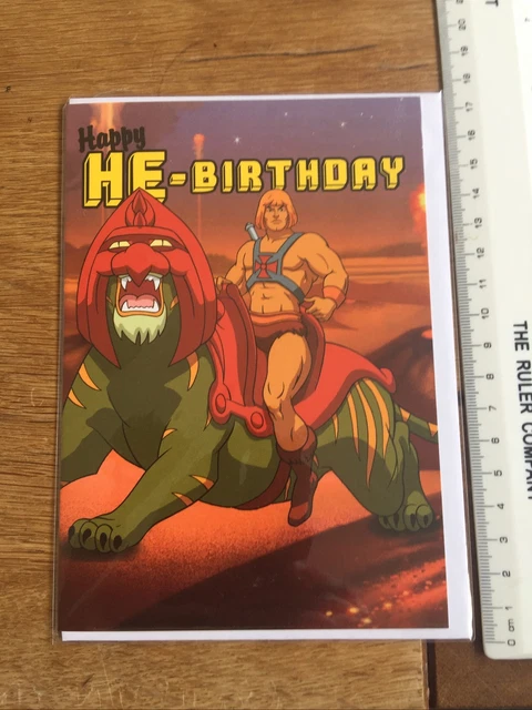 RETRO 80'S HE-MAN She-Ra Masters of the Universe Birthday Blank ...
