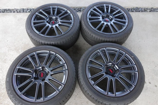 JDM SUBARU WRX genuine 18 inch wheels 245/40R18 93Y 4wheels set STI sp ...