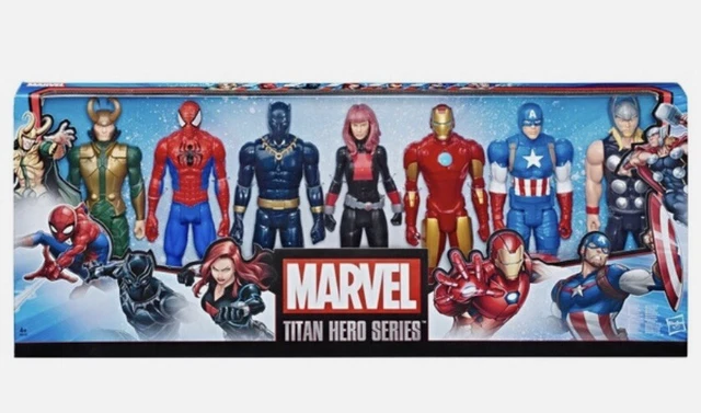 MARVEL AVENGERS TITAN Hero Series Action Figure Pack 7 Figures NEW £60. ...