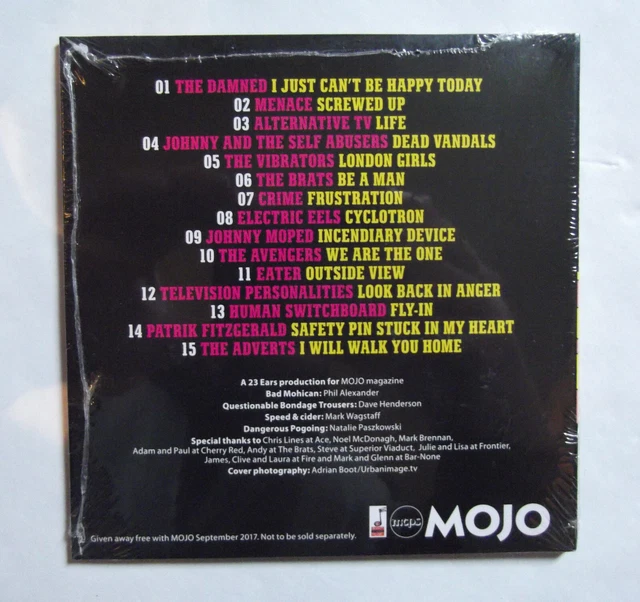 MOJO PRESENTS 15 Punk Scorchers (CD) I Just Can’t Be Happy today. New ...