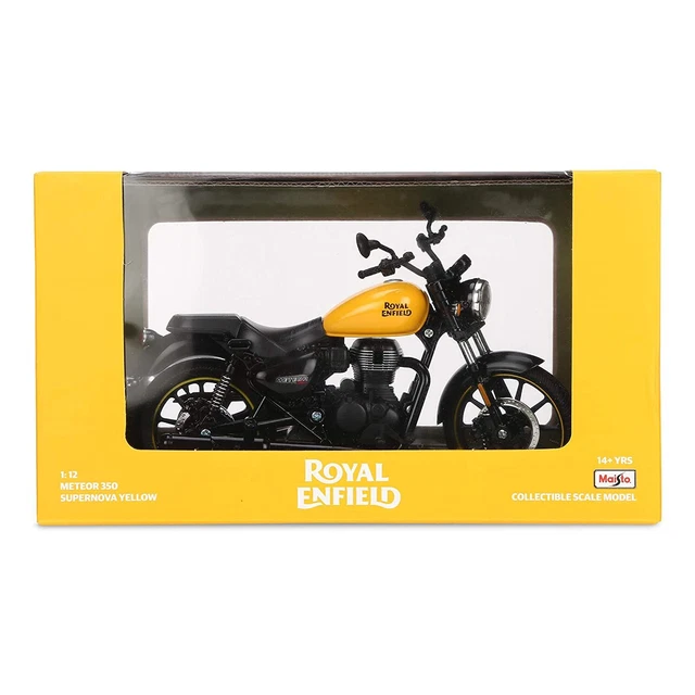GENUINE ROYAL ENFIELD "METEOR 350 SUPERNOVA YELLOW 3D Scale Model £40. ...
