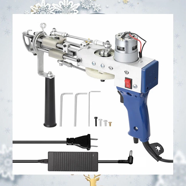 RUG TUFTING GUN 2in1 Electric Cut Loop Pile Carpet Weaving Machine Kit ...