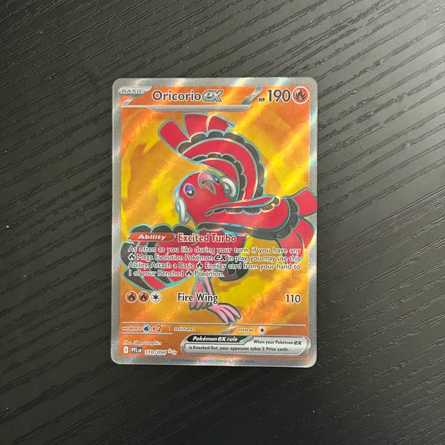 ORICORIO EX ULTRA Rare 110/094 Me02: Phantasmal Flames Holo POKEMON ...