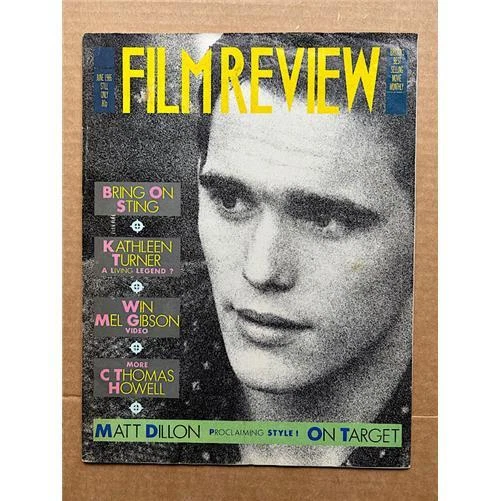 MATT DILLON FILM Review Magazine June 1986 - Matt Dillon Cover ...