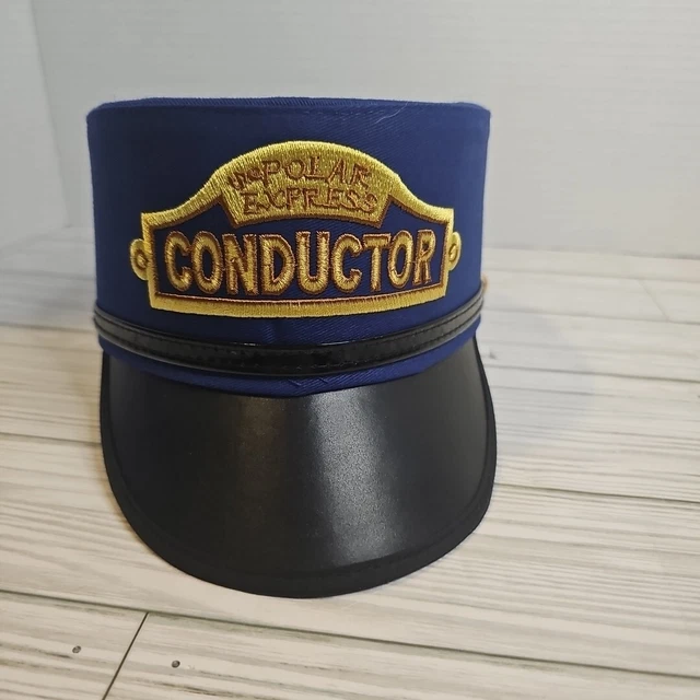 THE POLAR EXPRESS Conductor's Hat Holiday Train Cap Dress Up Costume ...