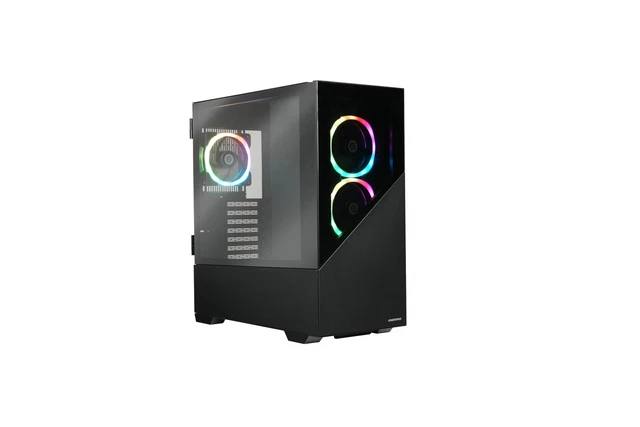 ENERMAXK8 ATX MID Tower Gaming PC case in vetro temperato, incluse 3 ...