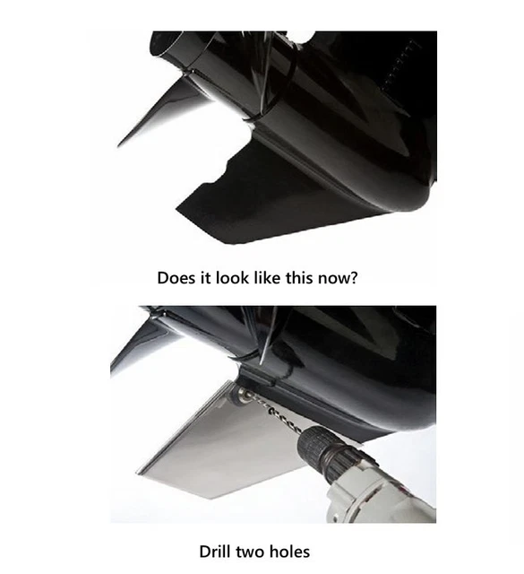 35-SS640 OUTBOARD SKEG Guard for Evinrude Johnson 60 70 HP 2-Stroke ...