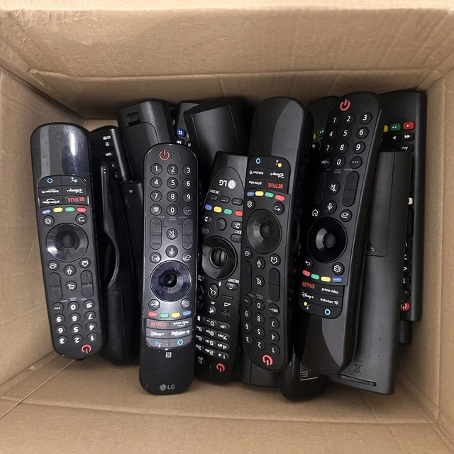 BOX OF USED LG replacement Tv Remotes £24.99 - PicClick UK