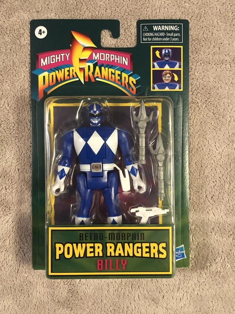 HASBRO MIGHTY MORPHIN Power Rangers Billy Blue Ranger Retro Action ...