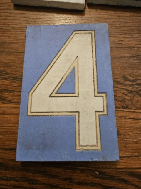 VINTAGE POTTERY TILE Number 4 (FOUR) Alhambra Co. from New Orleans ...