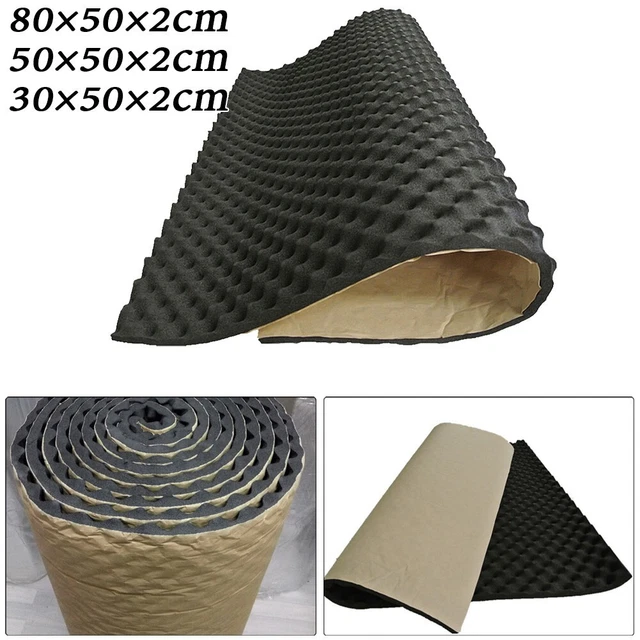 CAR NOISE REDUCTION Pad Acoustic Dampening Foam Insulate Engine & Tire ...